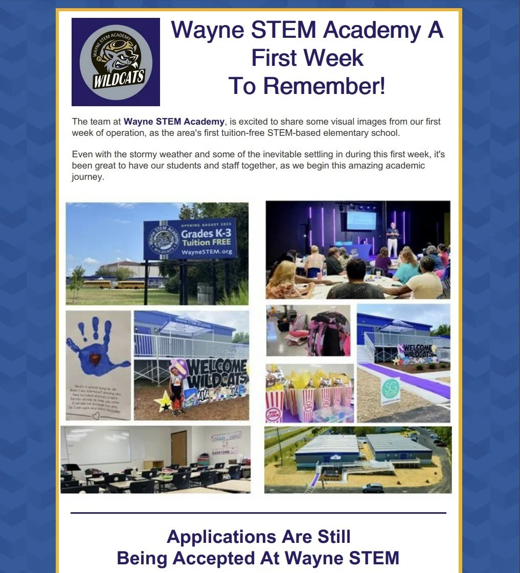 Newsletter & Events — Wayne STEM Academy