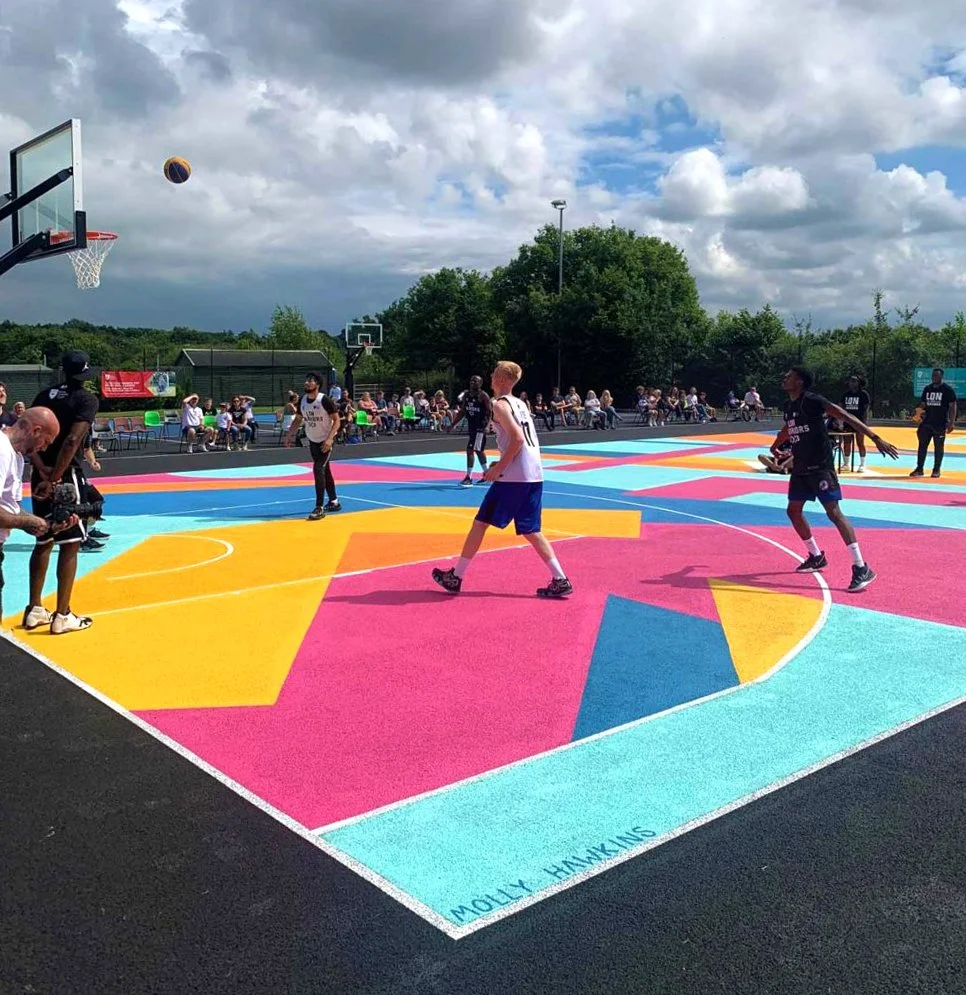 Writtle Basketball Mural — Molly Hawkins