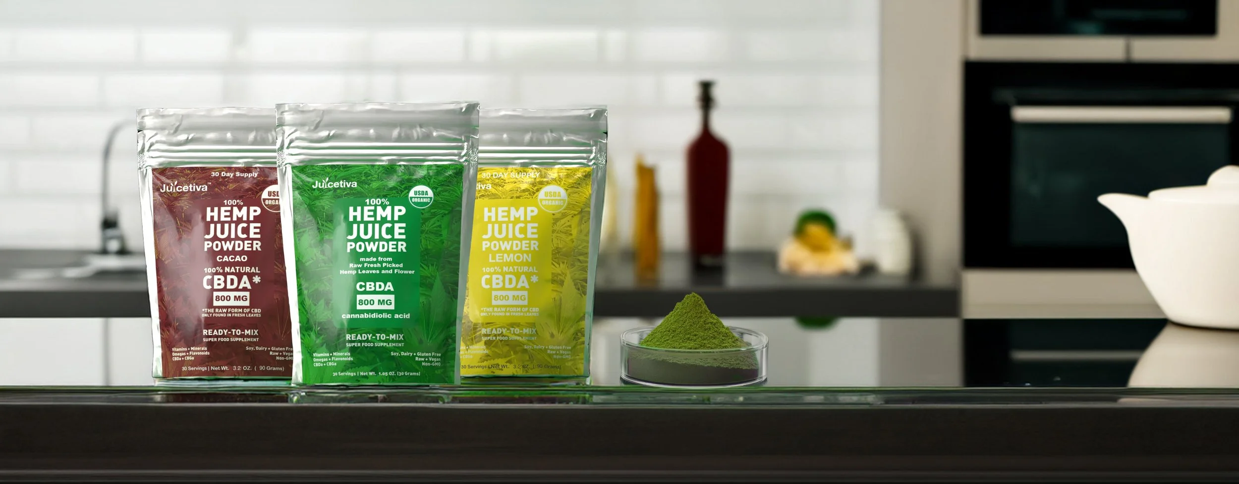 Juicetiva™ | Organic Hemp Juice Powder, The AG1 of Hemp