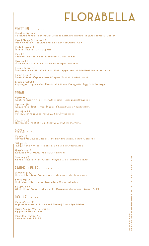 DINNER — FLORABELLA