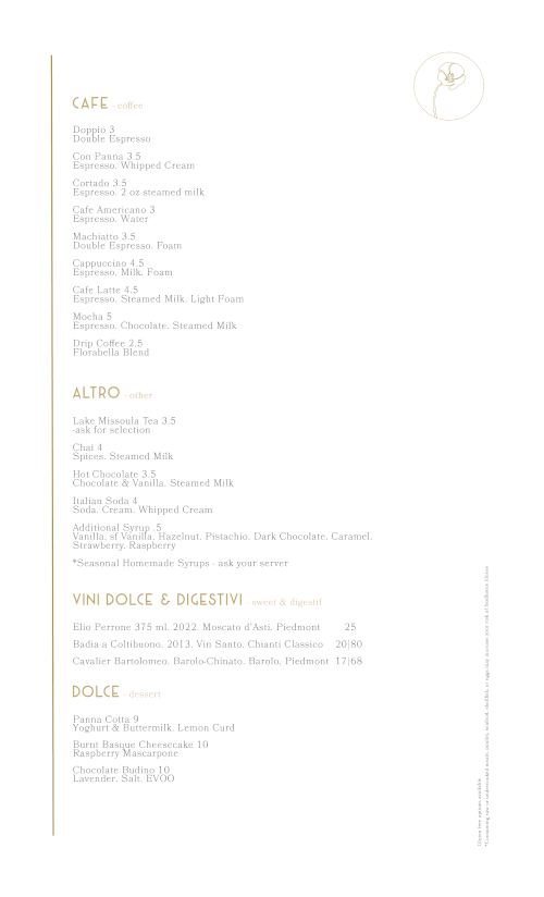 DINNER — FLORABELLA