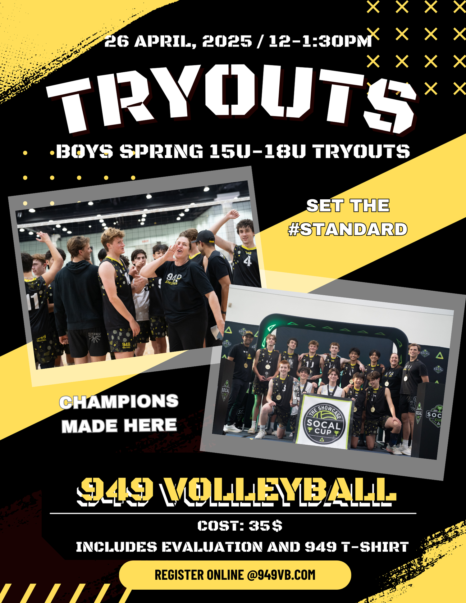 2025 Boys Spring Tryouts (15U-18U) — 949 Athletics