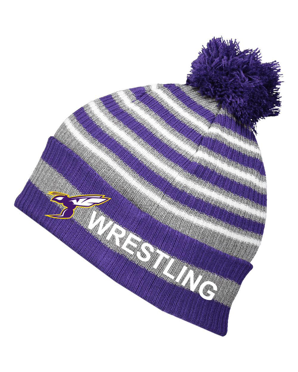 Embroidered Hornet Wrestling stocking cap — Heartland Expressions & Crafts