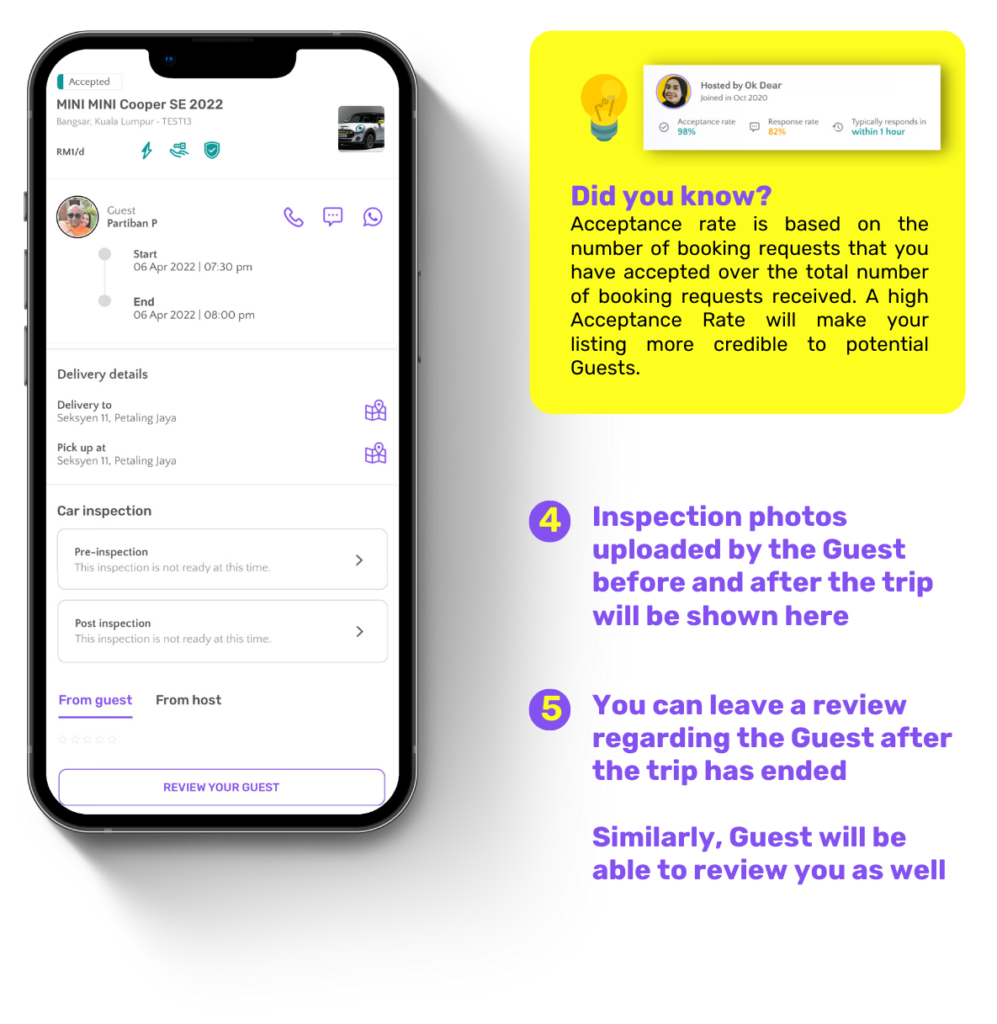 Accepting and managing bookings — TREVO Host Community