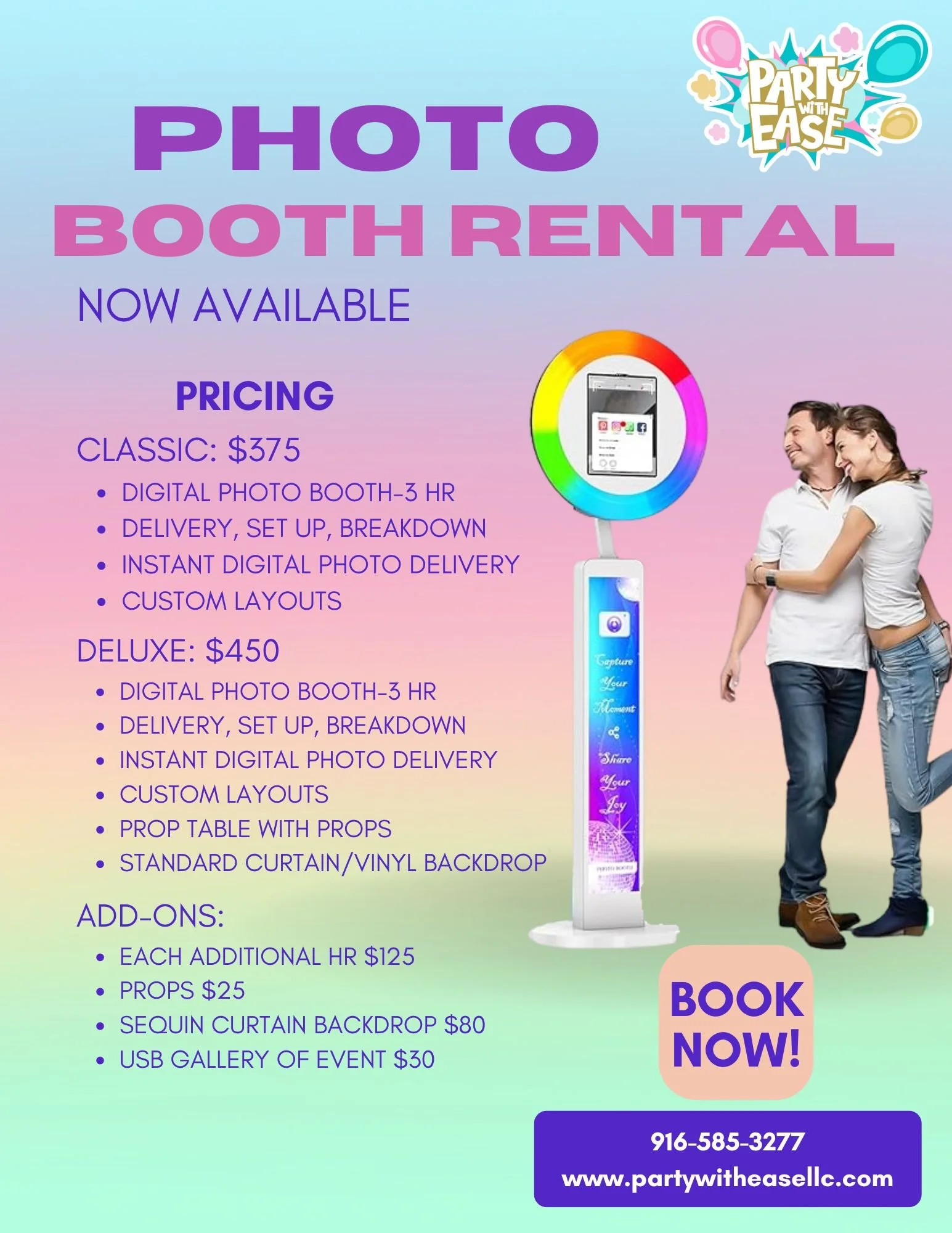 Photo Booth — Party with Ease LLC