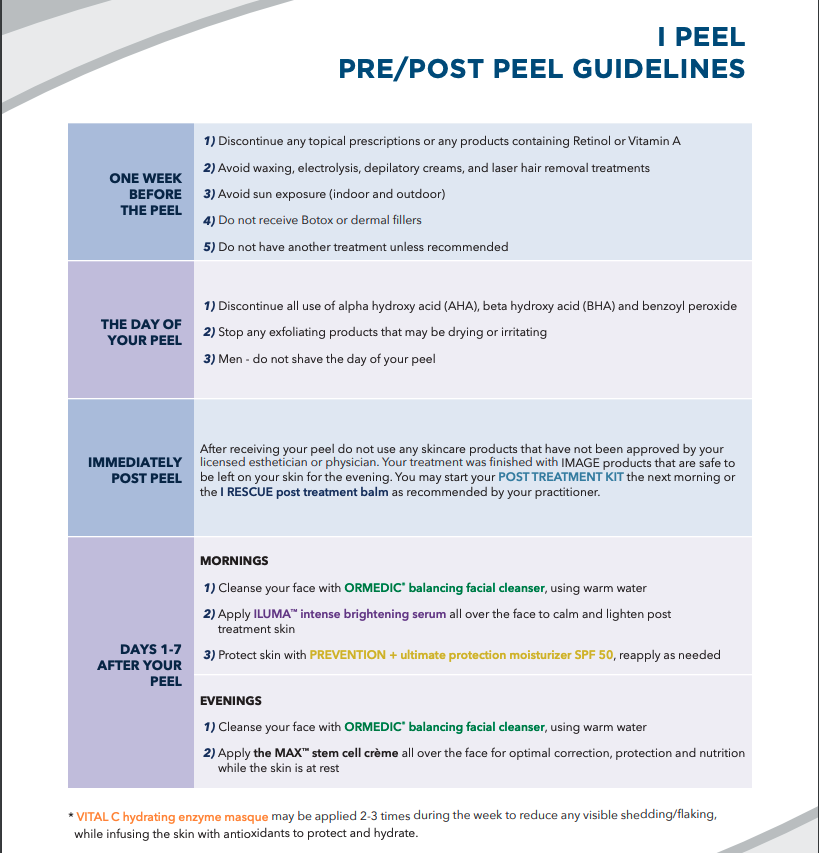 Gotham Goddess pre & post peel guidelines — Gotham Goddess Shannon Park ...