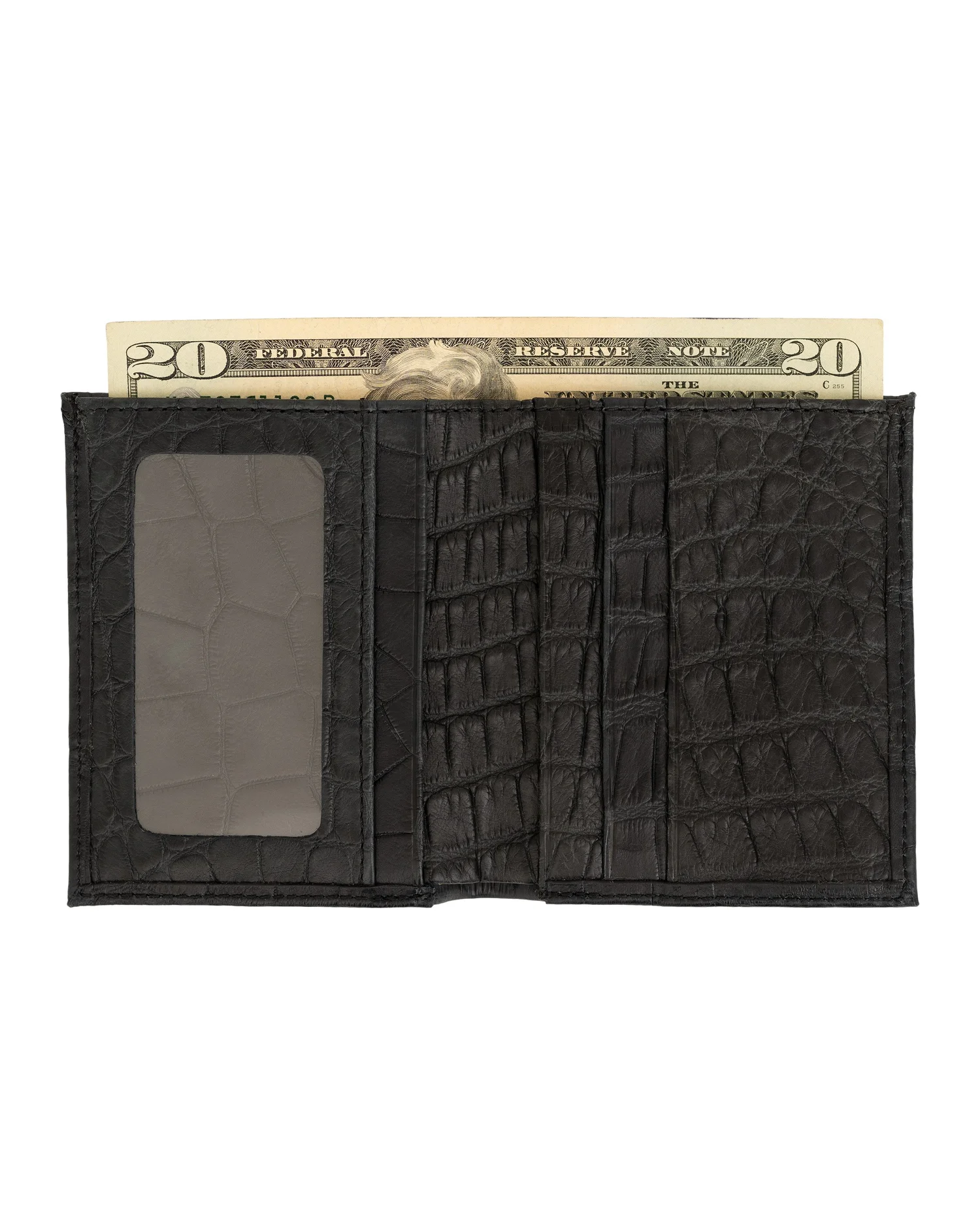 Batman Wallet Gray Alligator Luxury Designer Exotic Bifold Wallet With ...