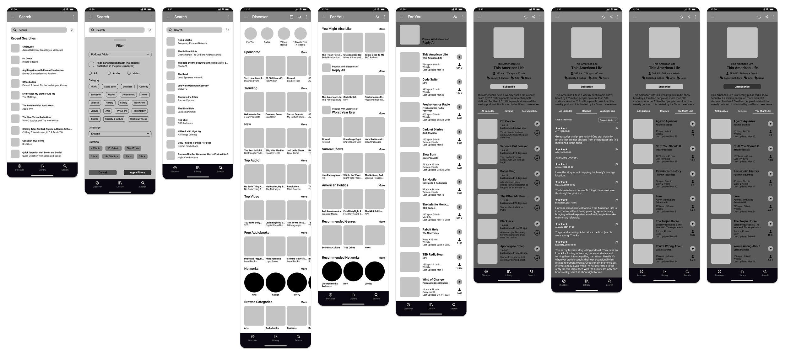 Podcast Addict Redesign — Aliya Ghare