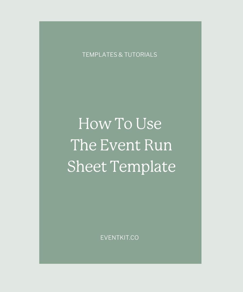 Event Run Sheet: How To Use The Template | Free Guide & Download ... Event Run Sheet: How To Use The Template | Free Guide & Download ...