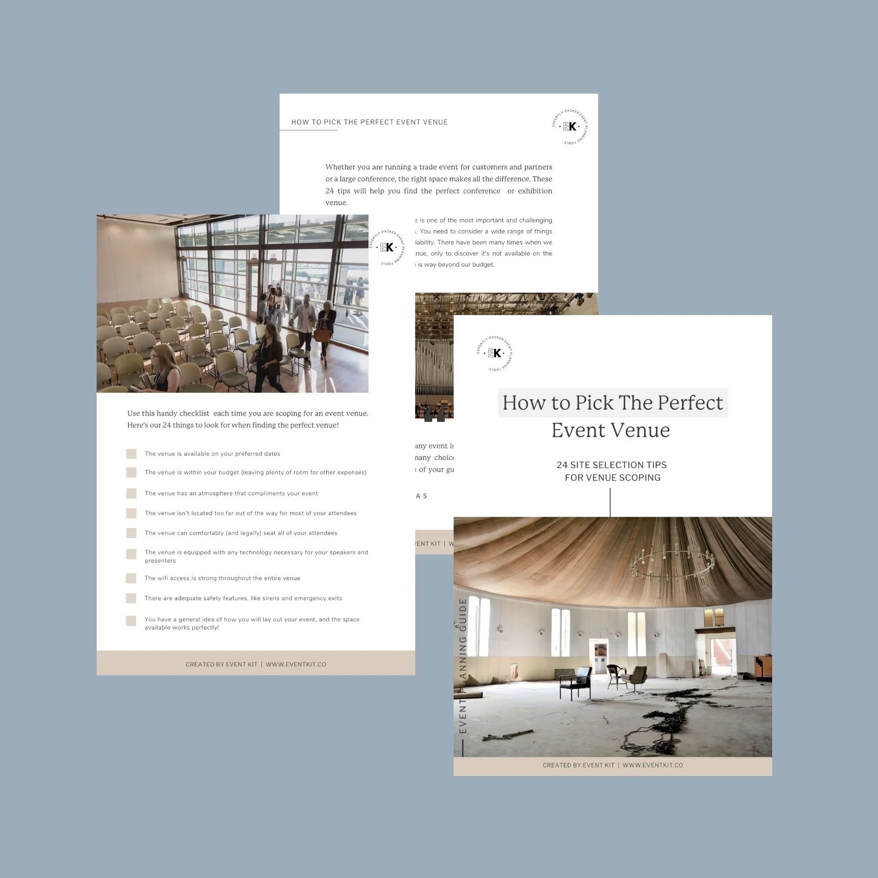 Event Venues Selection - Template Bundle — Event Kit | Award-Winning ...