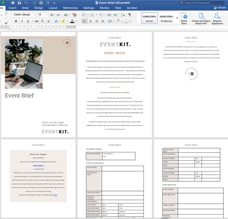 Our Favourite Event Planning Templates — Event Kit | Award-Winning ...