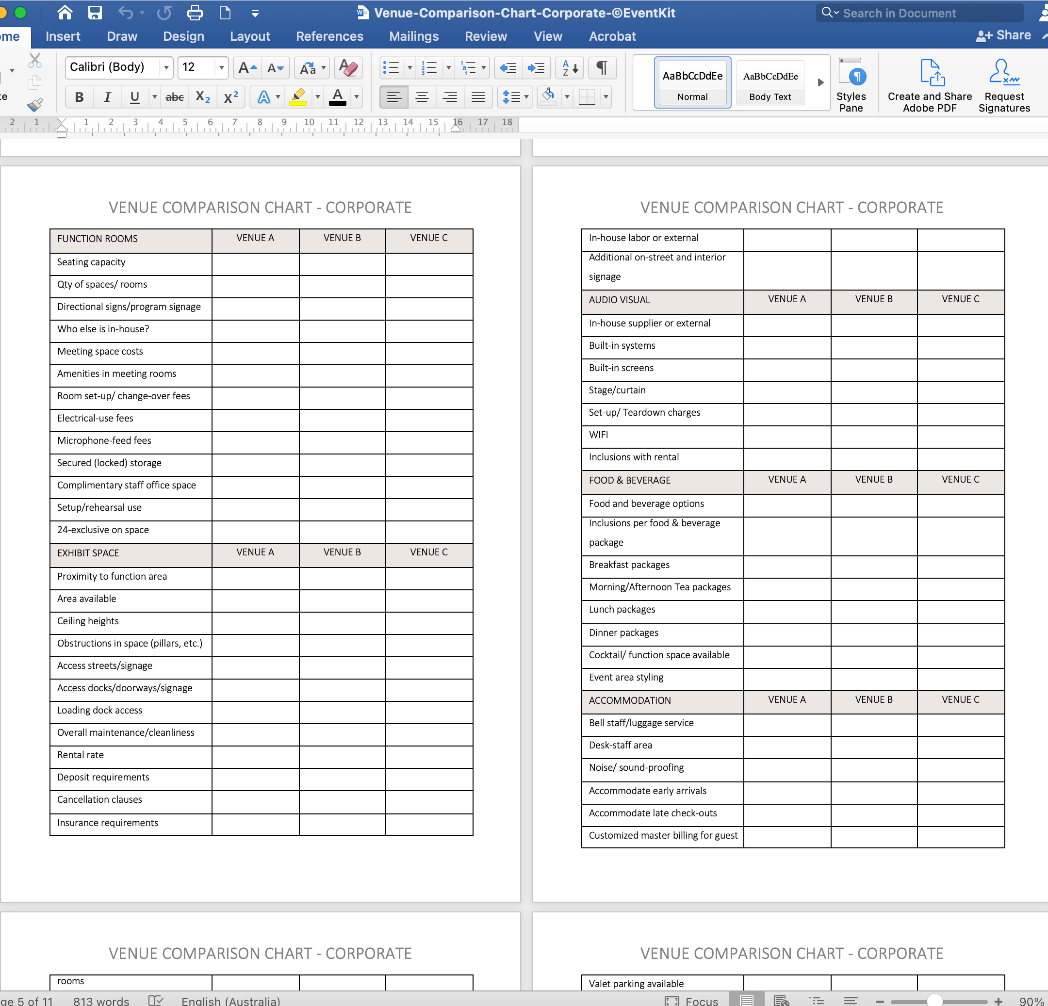 Our Favourite Event Planning Templates — Event Kit | Award-Winning ...
