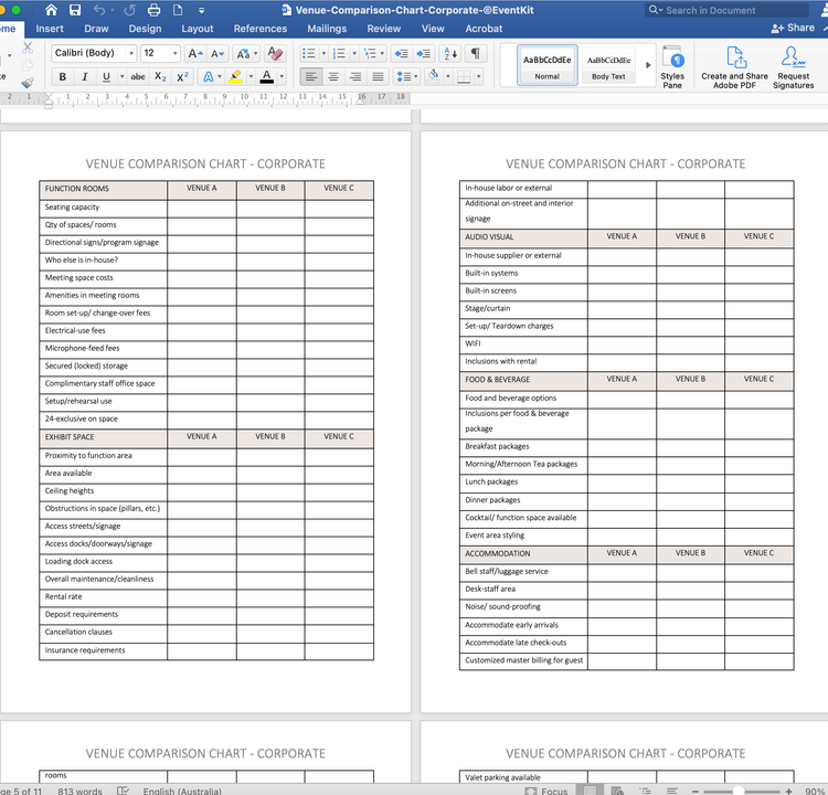 Our Favourite Event Planning Templates — Event Kit | Award-Winning ...