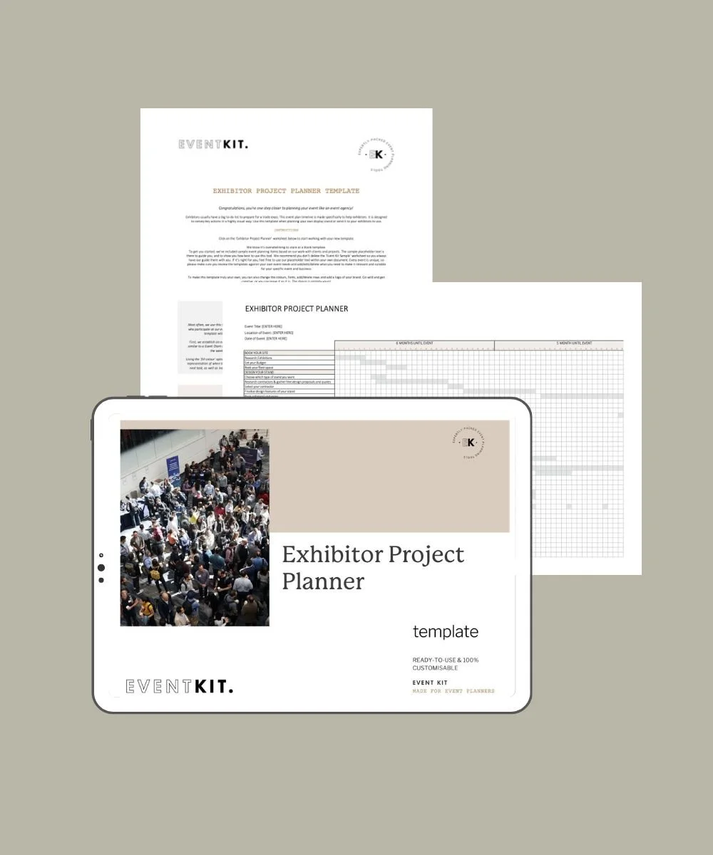 Trade Show Planning Template For Exhibitors — | Event Kit | Templates ...