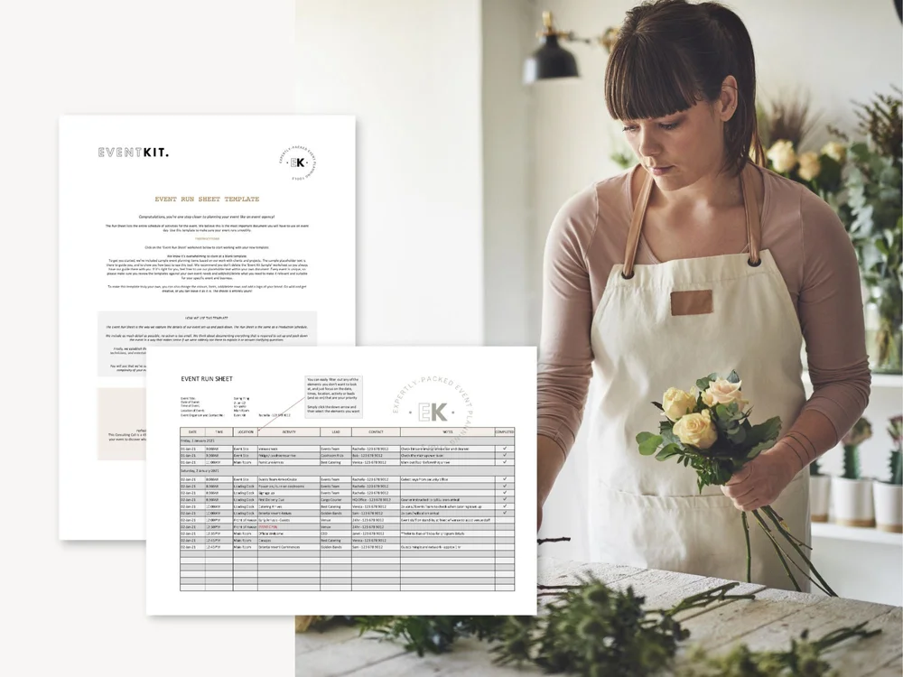Event Run Sheet: How To Use The Template | Free Guide & Download ...
