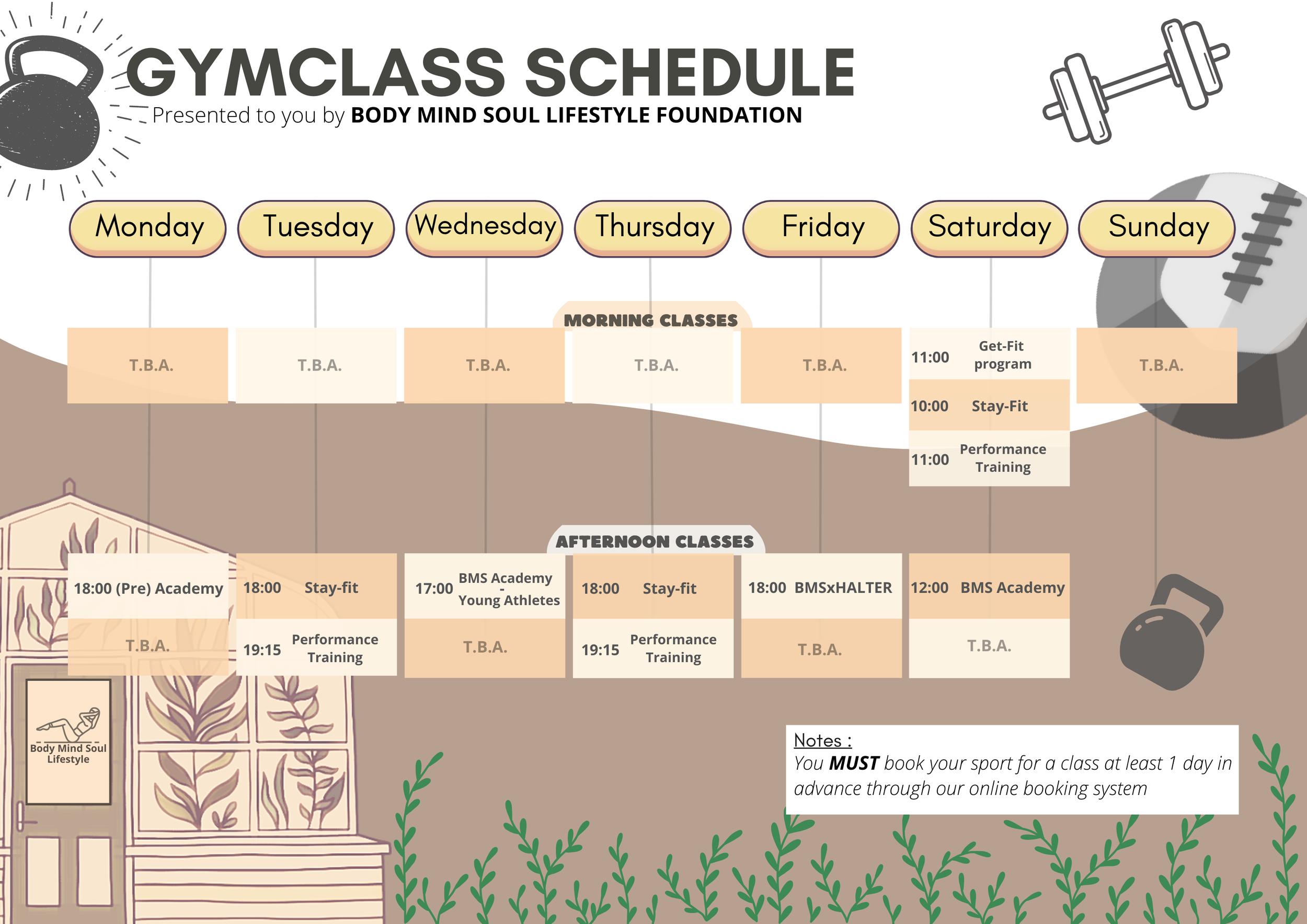 TimeTable — B.M.S. Lifestyle