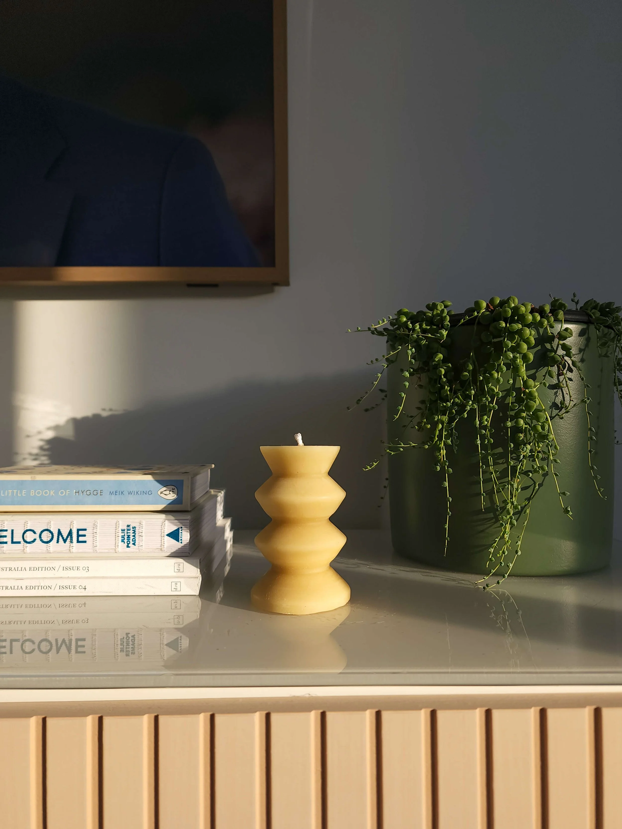 Wave Pillar Candle — Someday