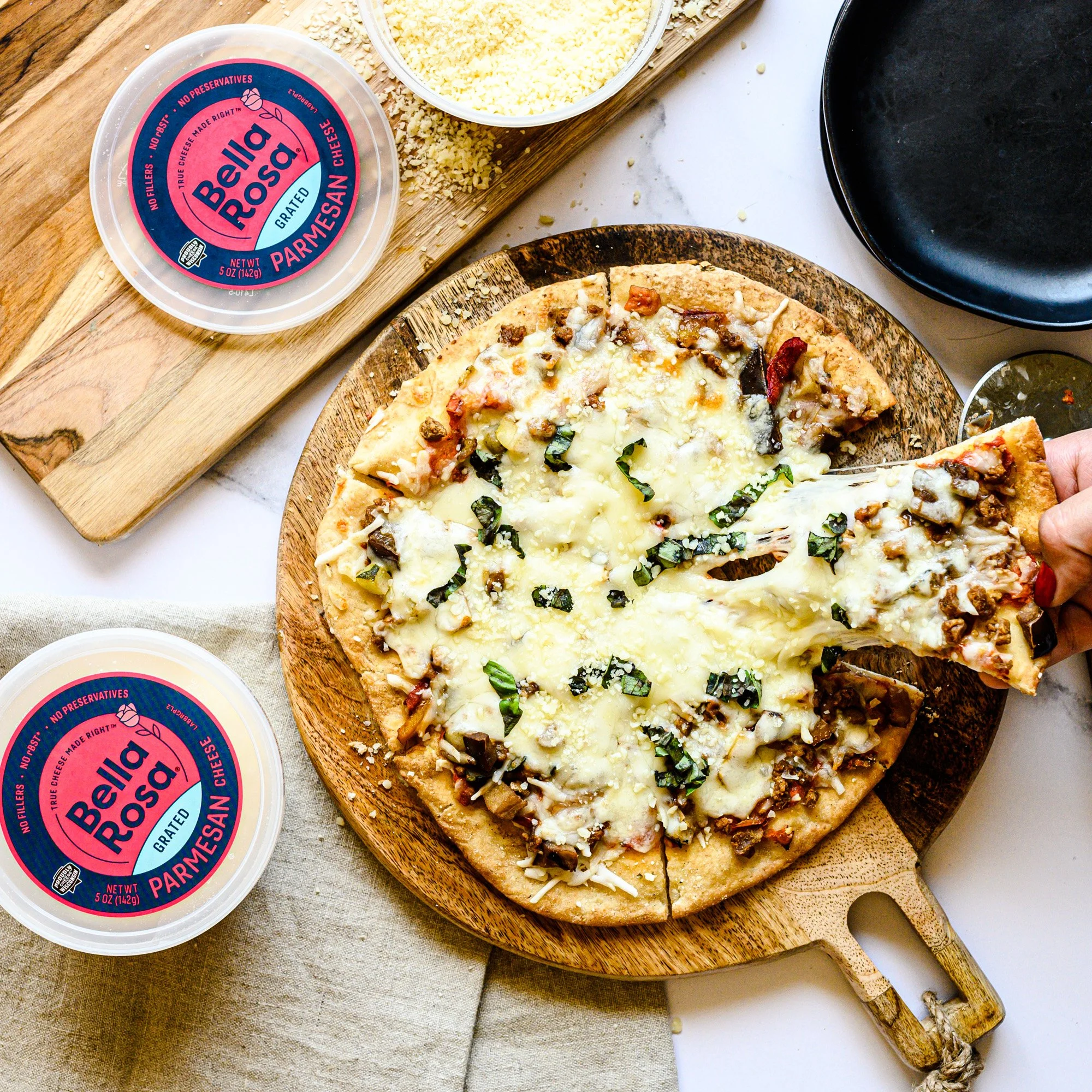 Shredded Parmesan 5 oz — Bella Rosa Cheese