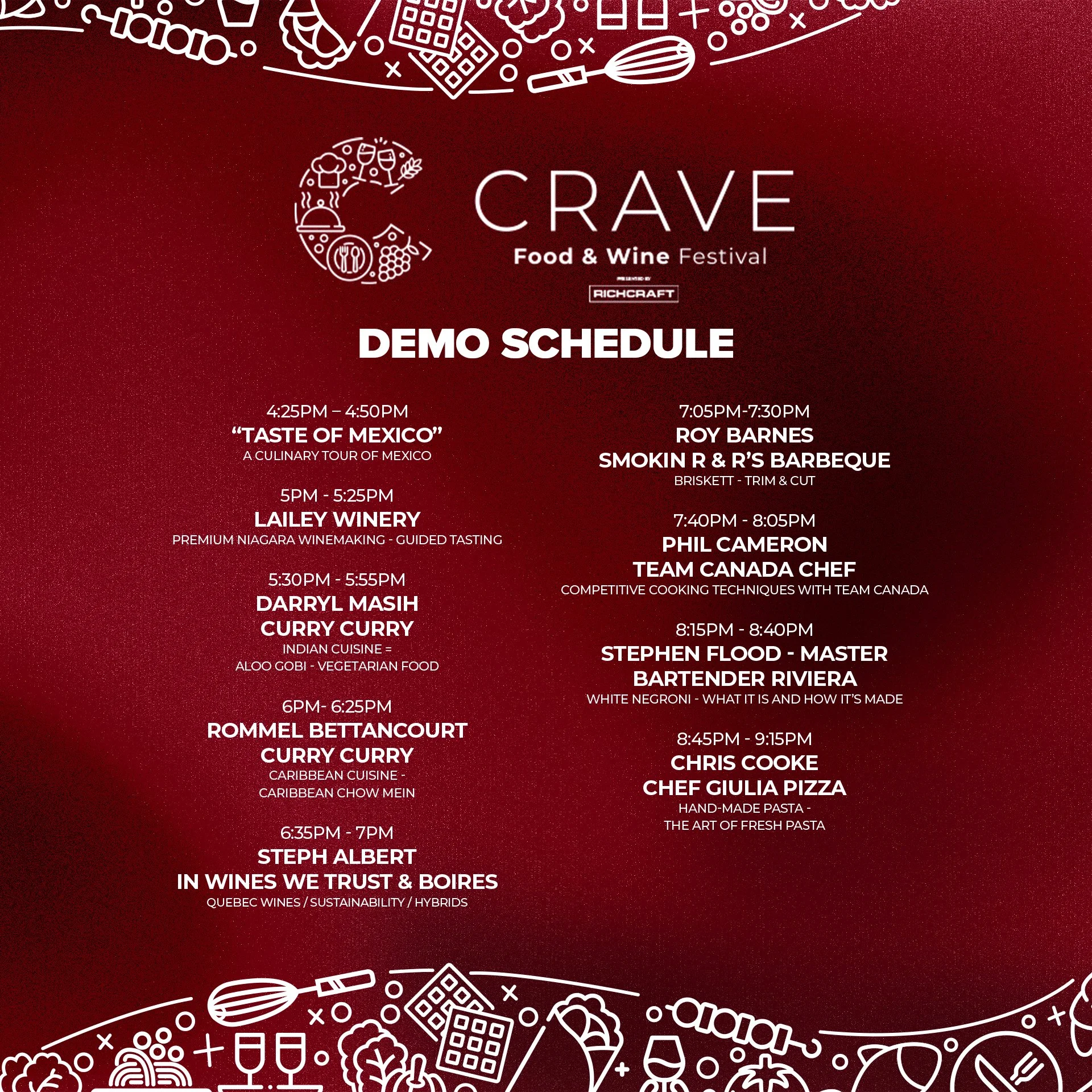 Crave Wine and Food Festival. Ottawa, ON