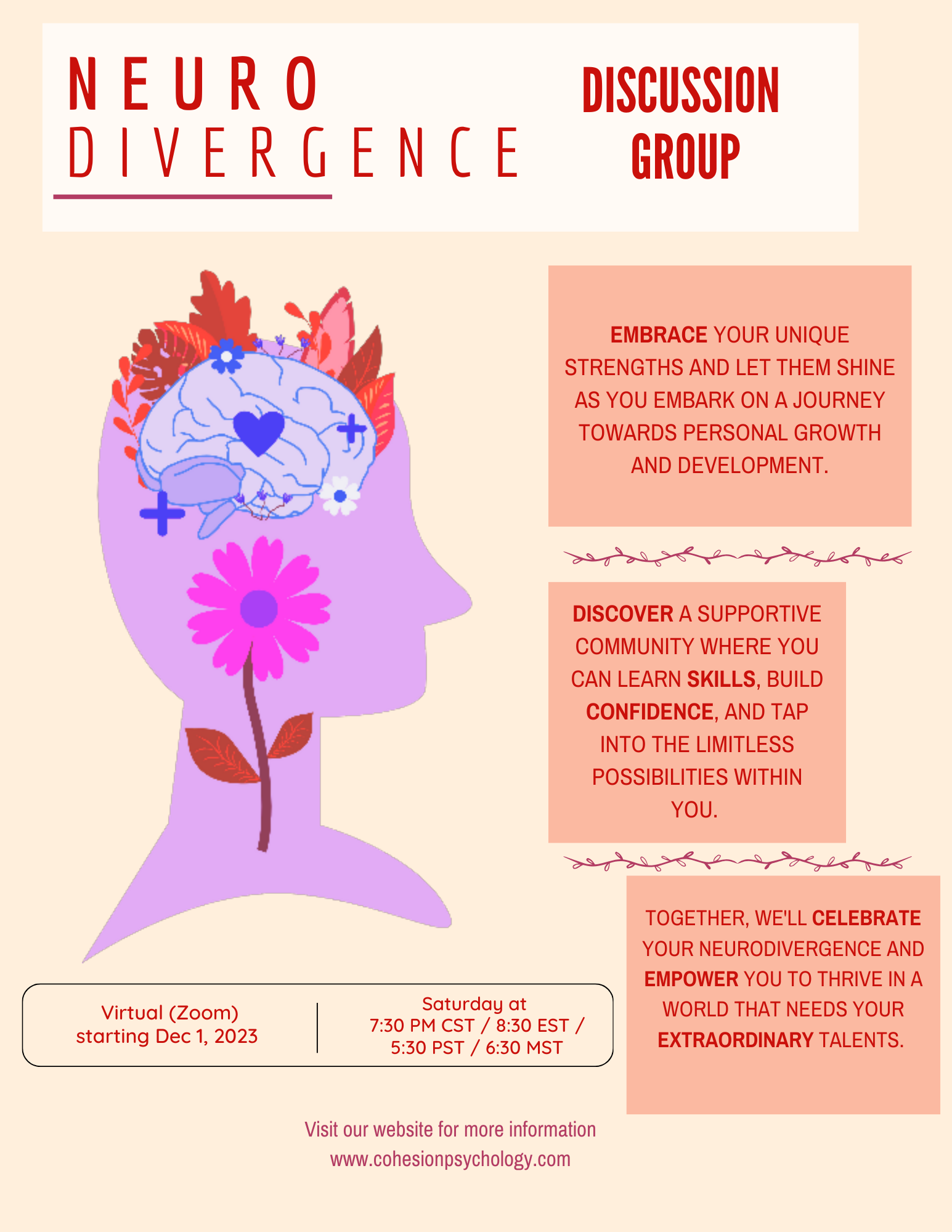 SUPPORT GROUPS — Cohesion Psychology