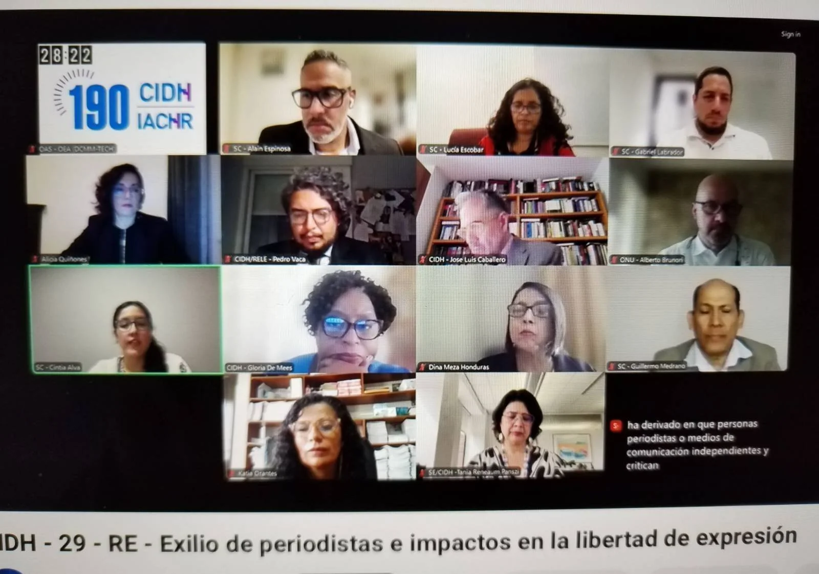 Lucía Escobar, periodista guatemalteca habla de su exilio ante la CIDH ...