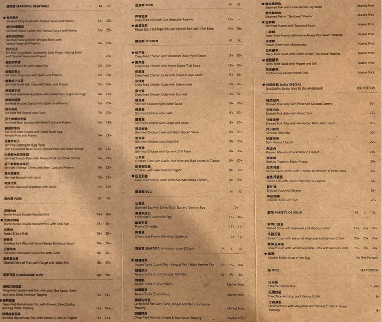 Tek Sen Restaurant - Exceptional Chinese Cuisine Heritage in Penang