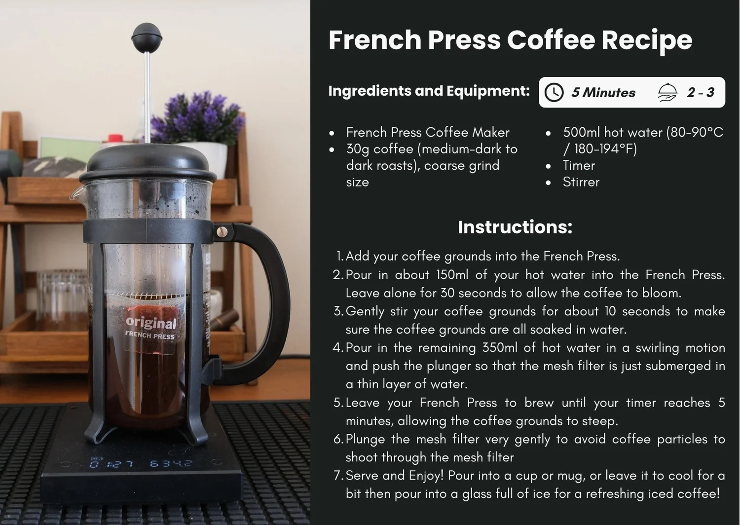 The Best French Press Recipe - Perfect Coffee Every Time!