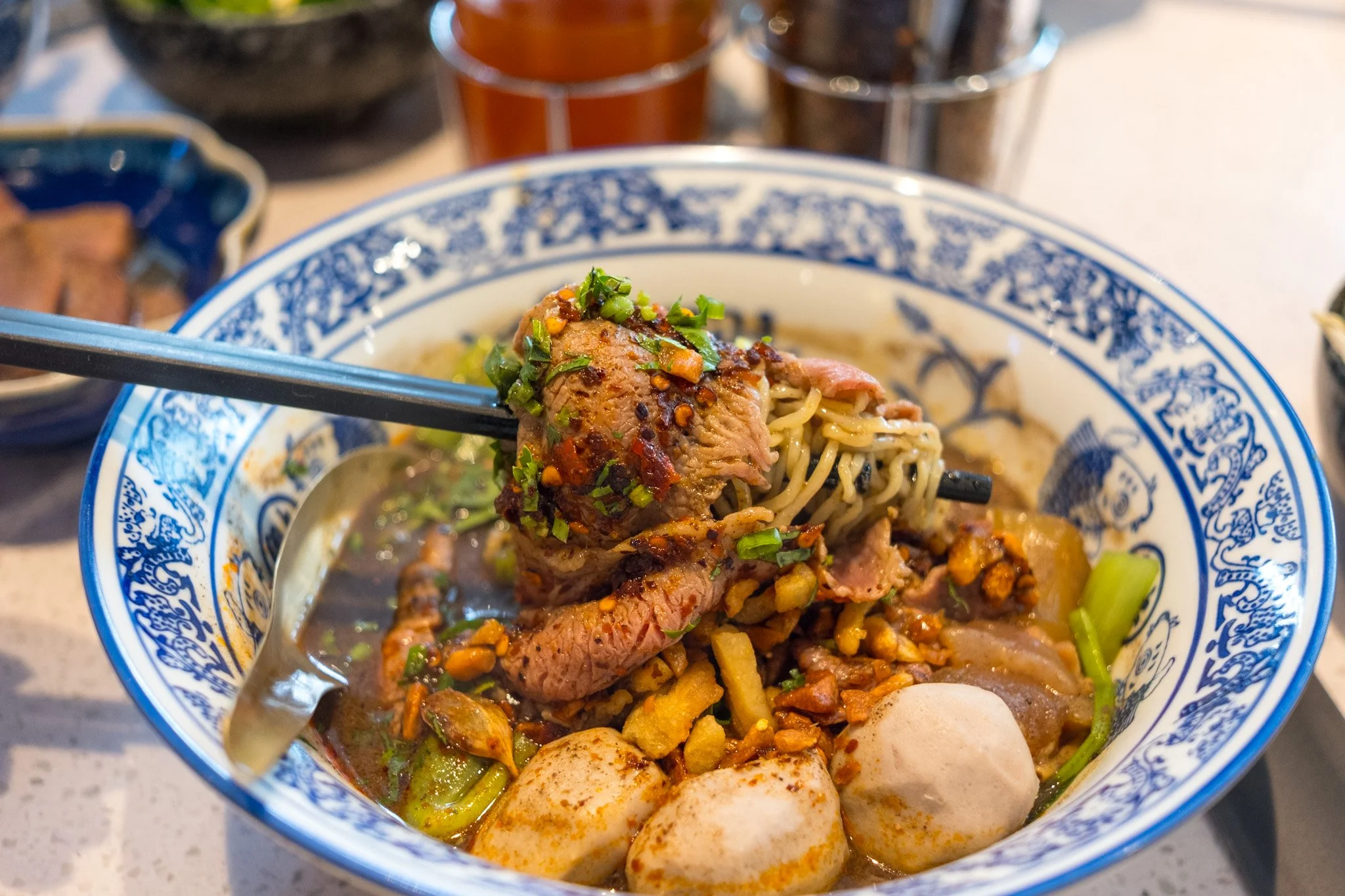 Thong Smith - Eating Expensive Wagyu Boat Noodles in Bangkok
