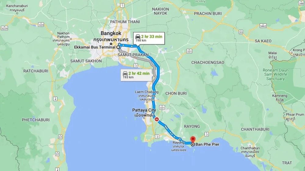 How to Get to Koh Samet from Bangkok?