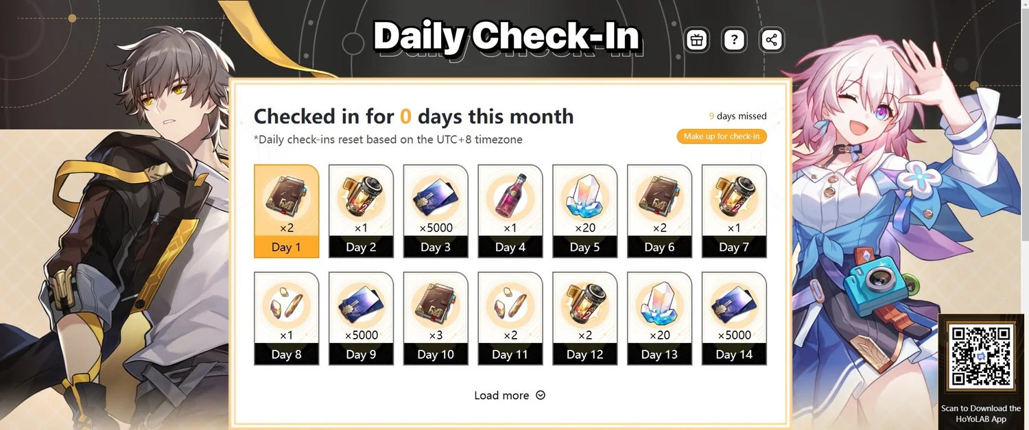 Honkai Star Rail Daily Checkin — Animon Official