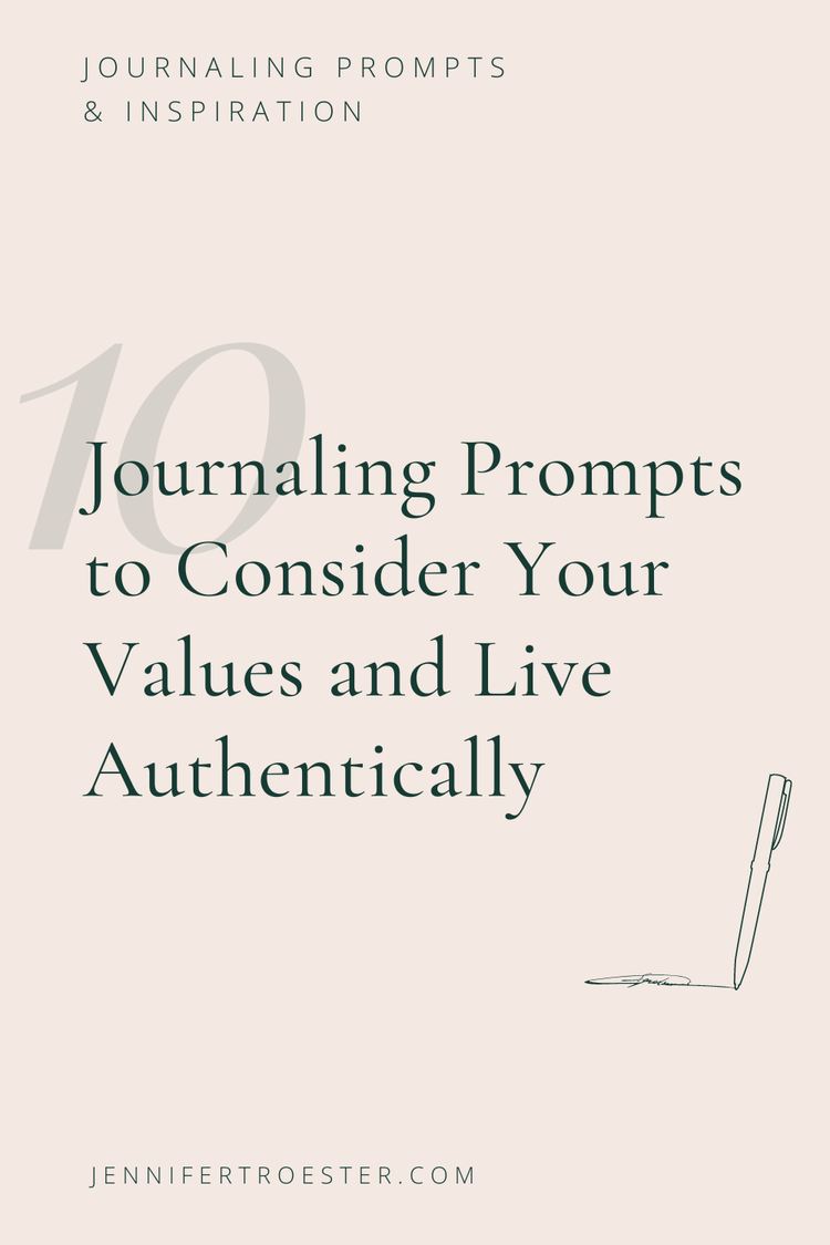 10 Journaling Prompts to Consider Your Values and Live Authentically ...