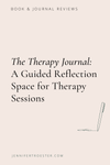 The Therapy Journal: A Guided Reflection Space for Therapy Sessions ...