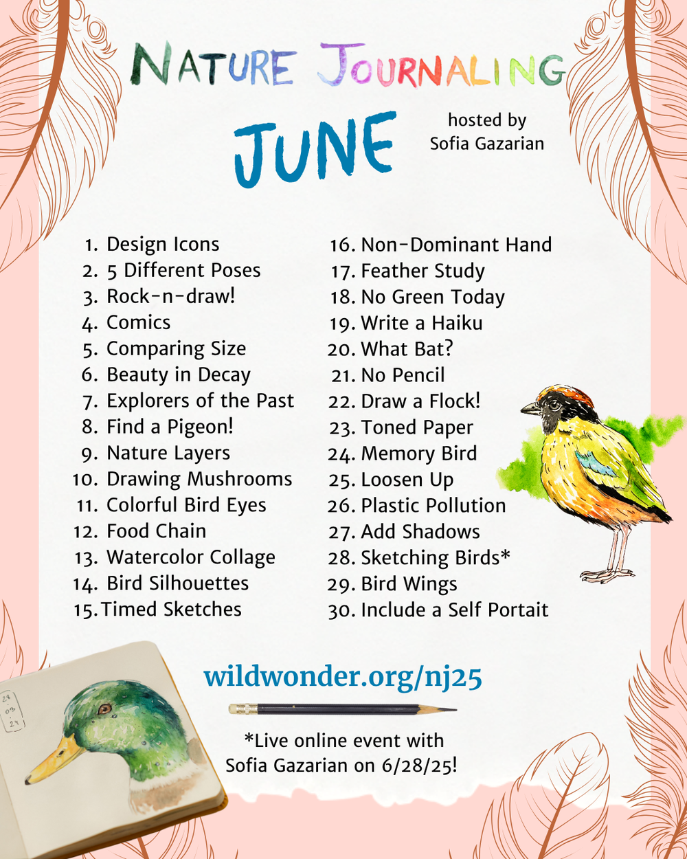 A Year of Nature Journaling Prompts — Wild Wonder Foundation