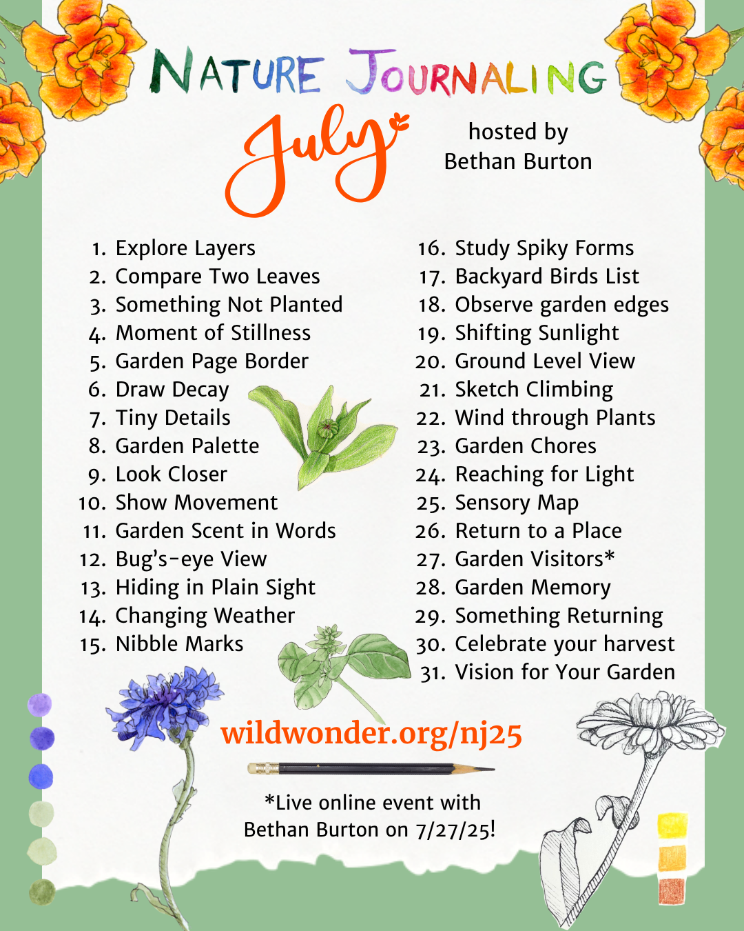 A Year of Nature Journaling Prompts — Wild Wonder Foundation