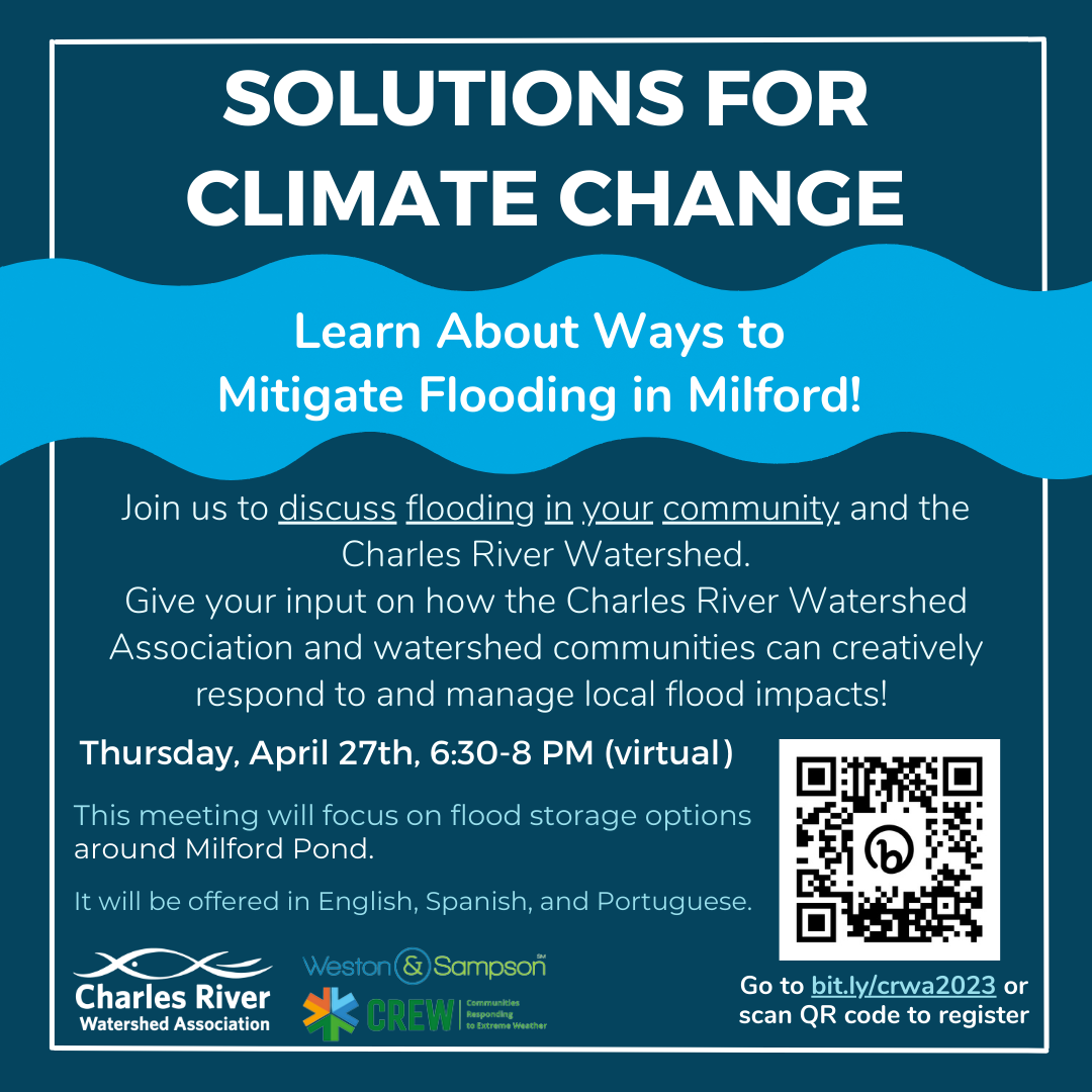Solutions for Flooding in Waltham, Weston, & Milford! — Charles River ...