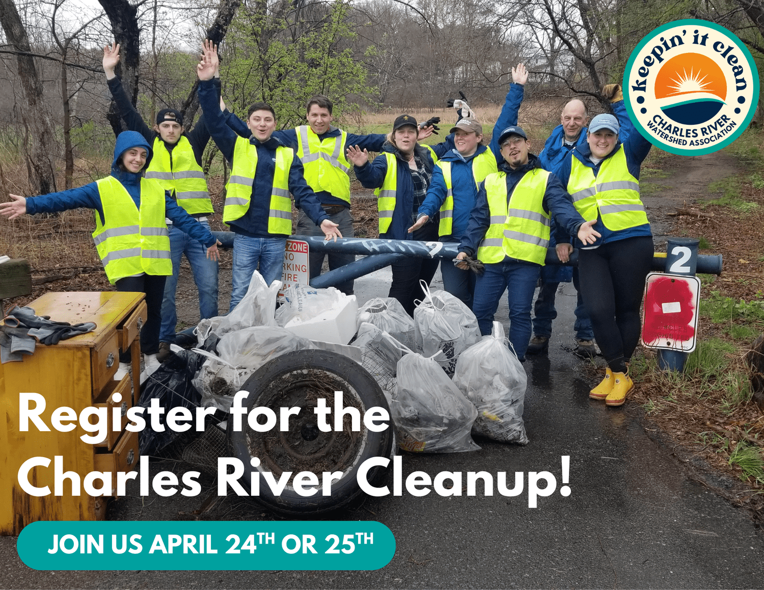 27th Annual Charles River Earth Day Cleanup — Charles River Watershed ...