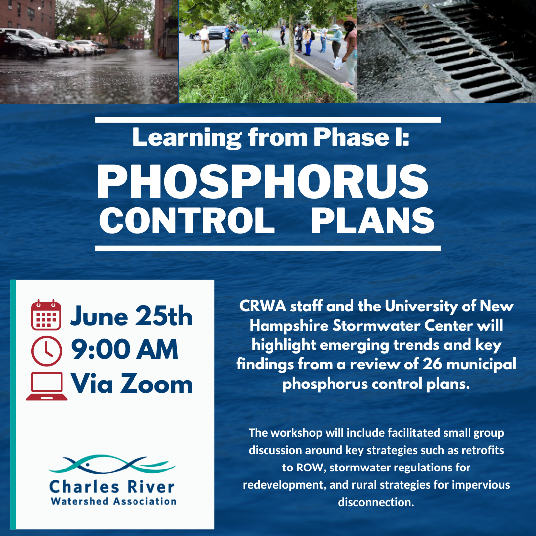 Phosphorus Control Plan Workshop — Charles River Watershed Association