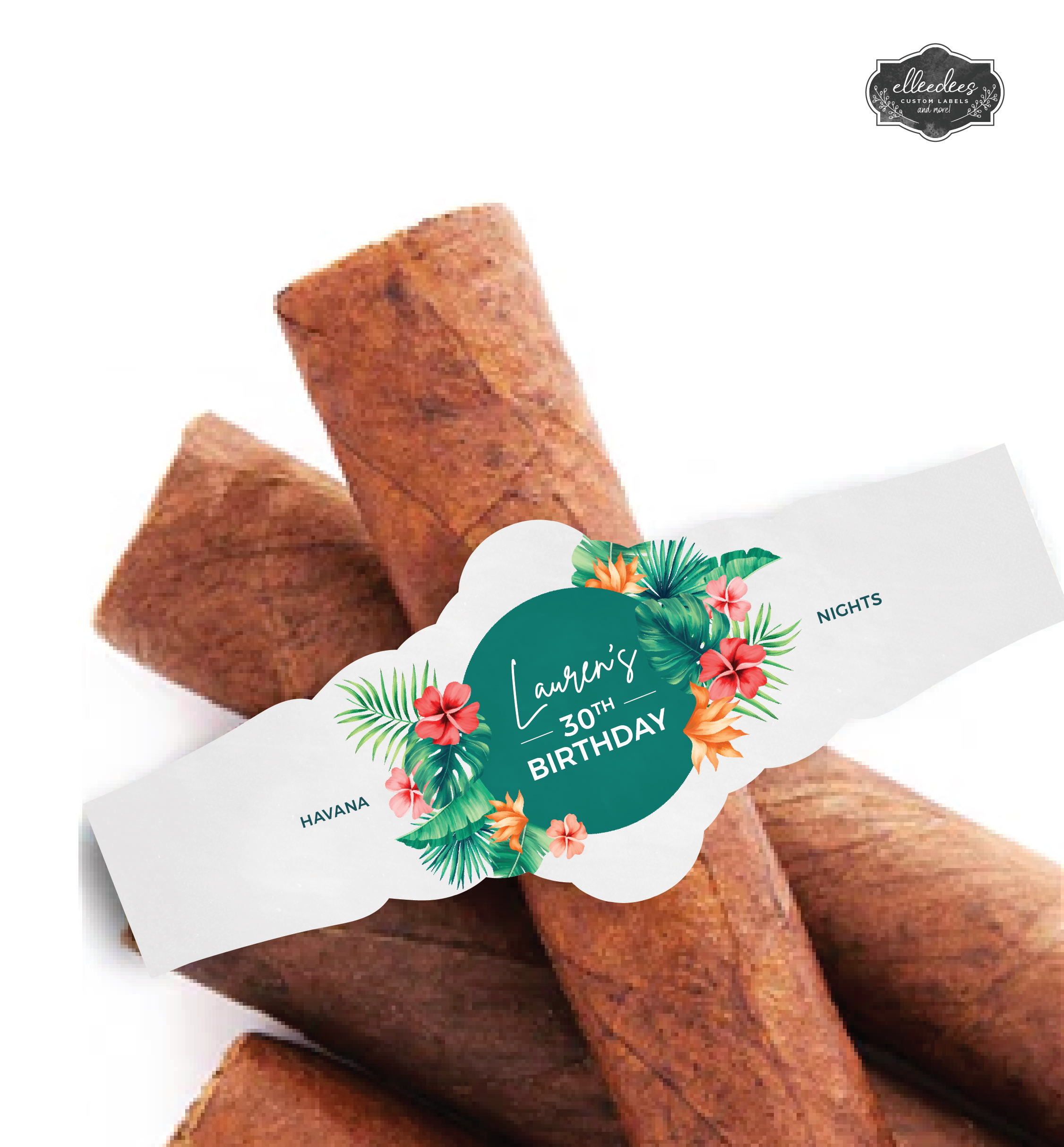 Cigar Labels — Elleedees Custom Labels Gifts and Decor for all Occasions