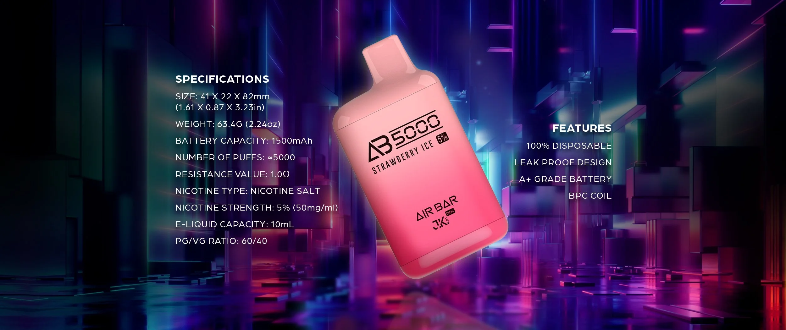 Air Bar AB5000 / Disposable Vape — Discover the best disposable vape ...