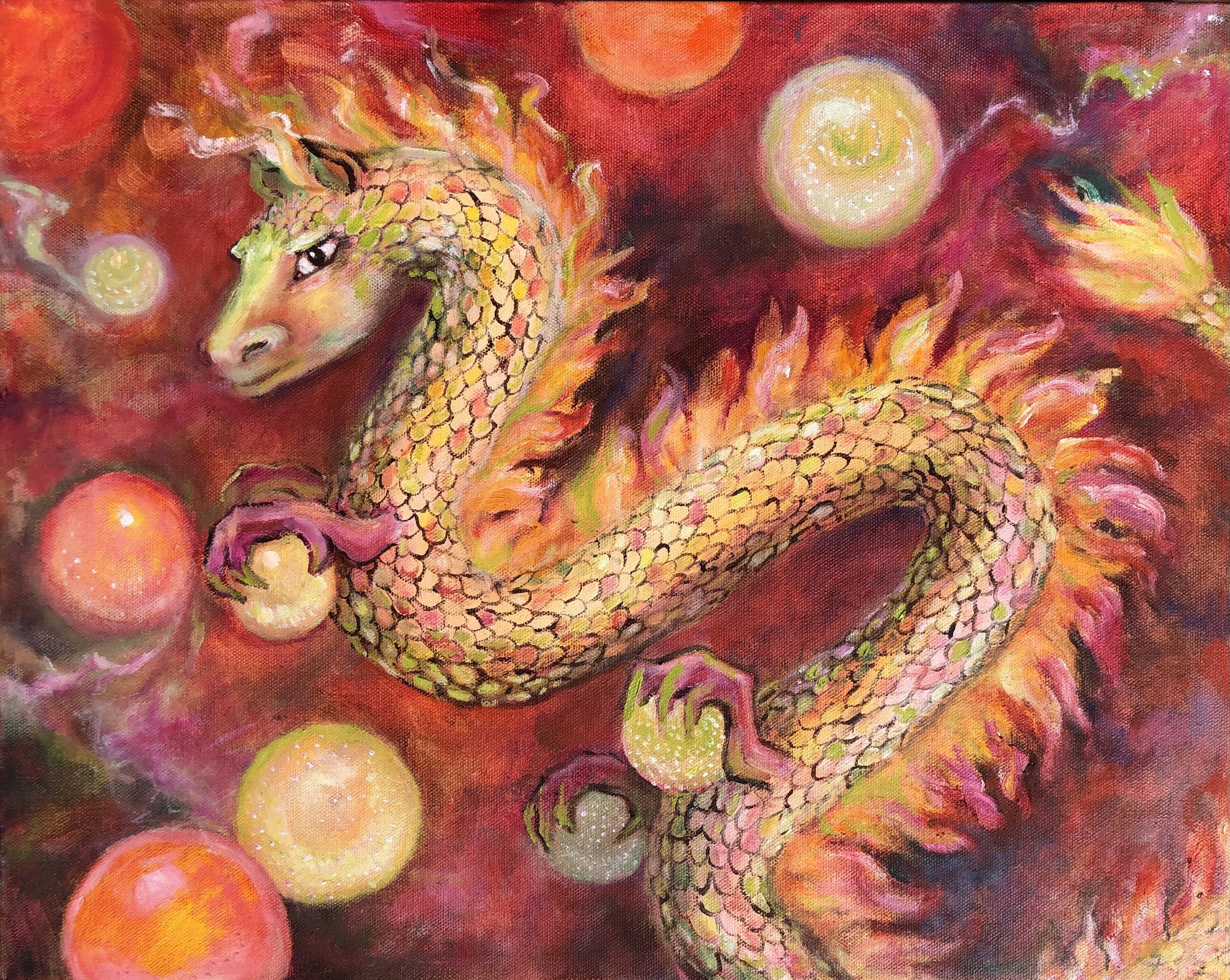 Chinese Fire Dragon Drawings