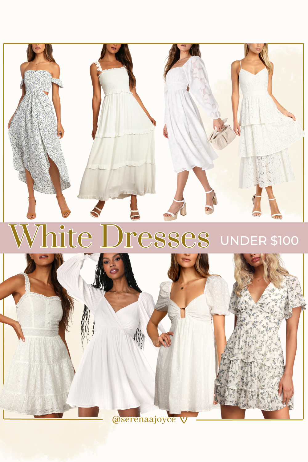 20 Chic White Dresses For Women This Spring/Summer 2023 — serenaajoyce