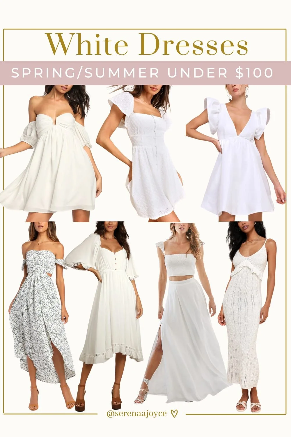 20 Casual White Dresses For Spring/Summer 2024 — serenaajoyce