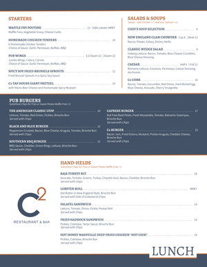 Lunch — C2 - CONGRESS SQUARED | Portland Maine