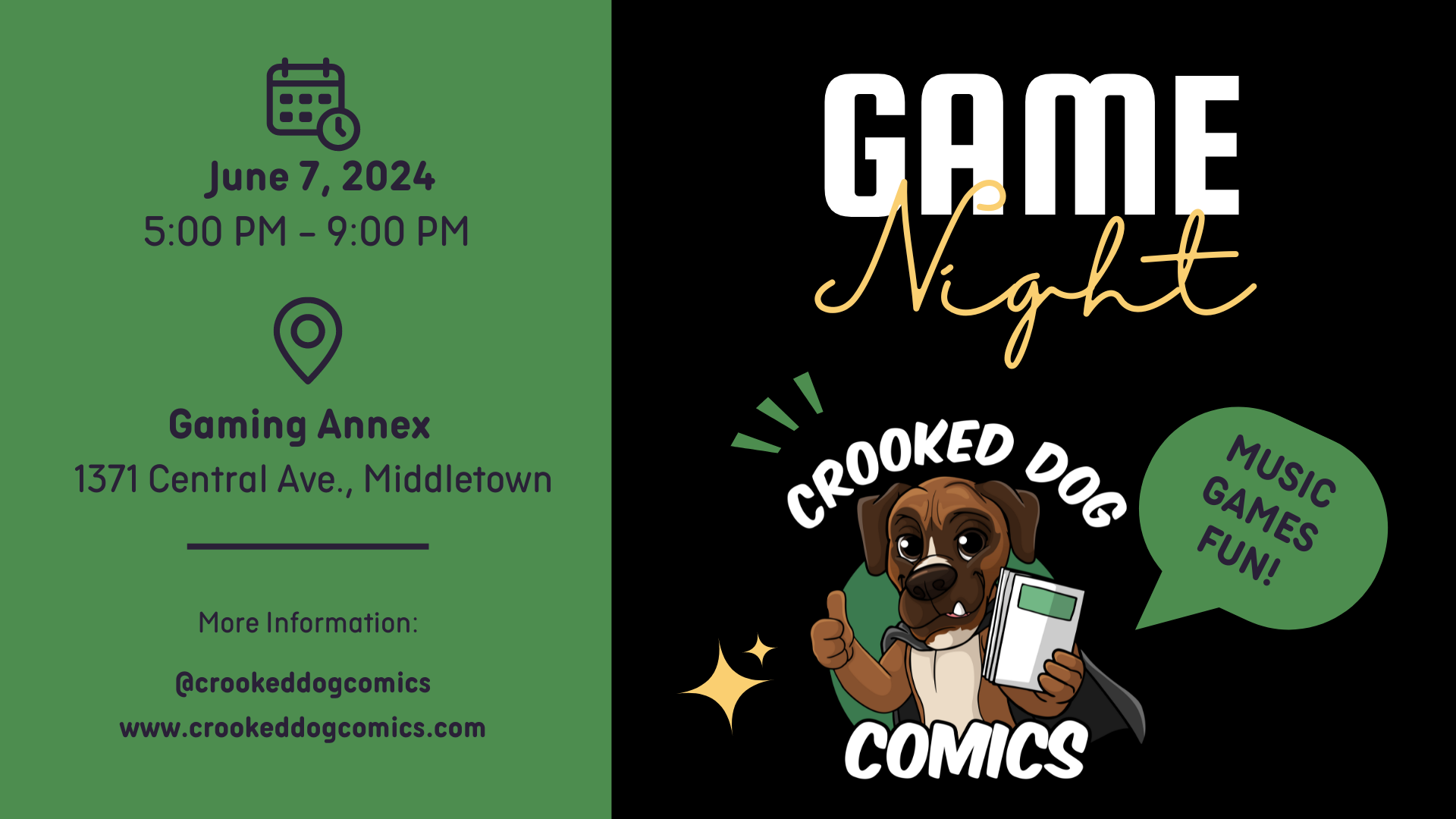 Events — Crooked Dog Comics
