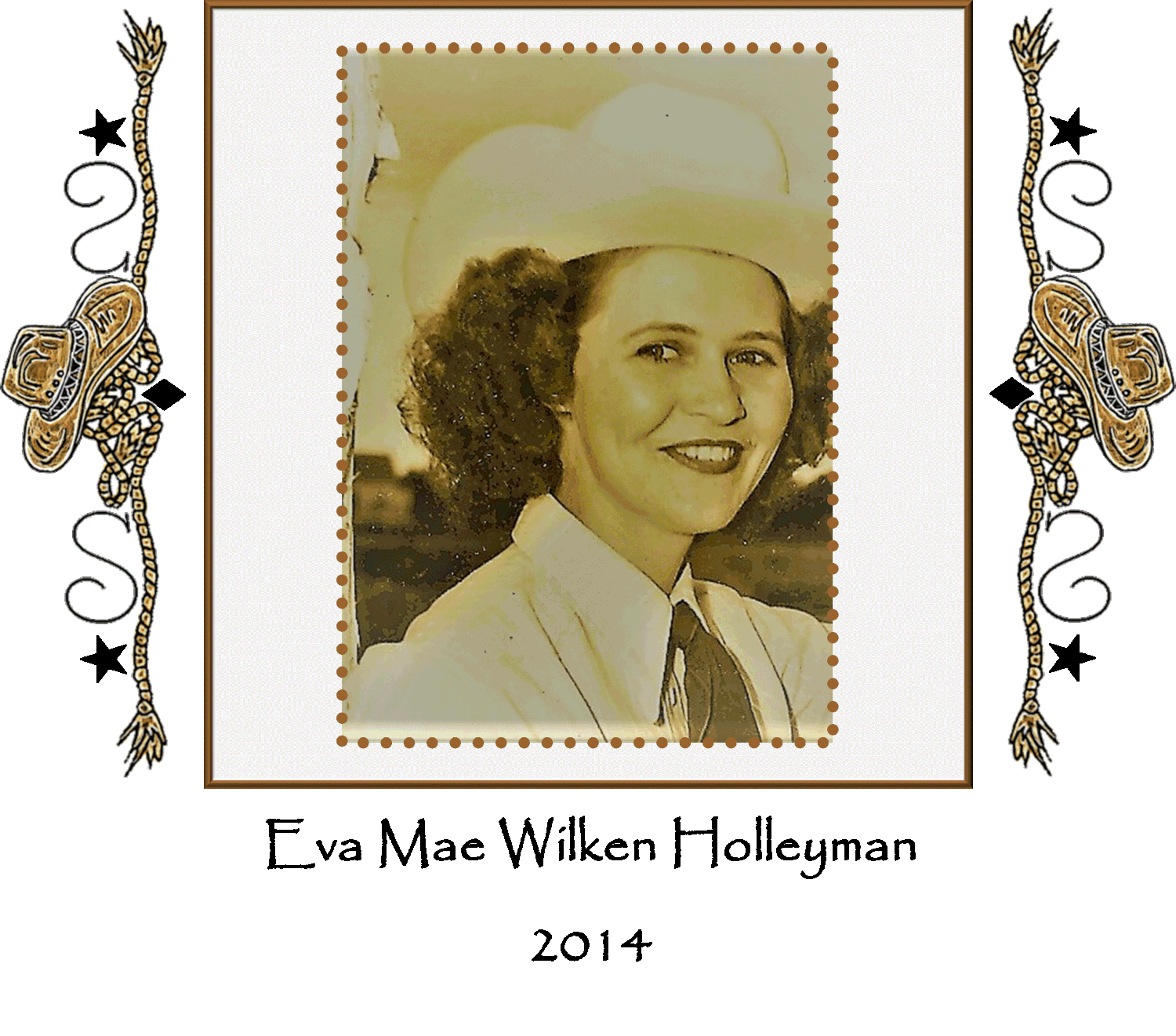Eva Mae Wilkin Holleyman — Texas Rodeo Hall of Fame