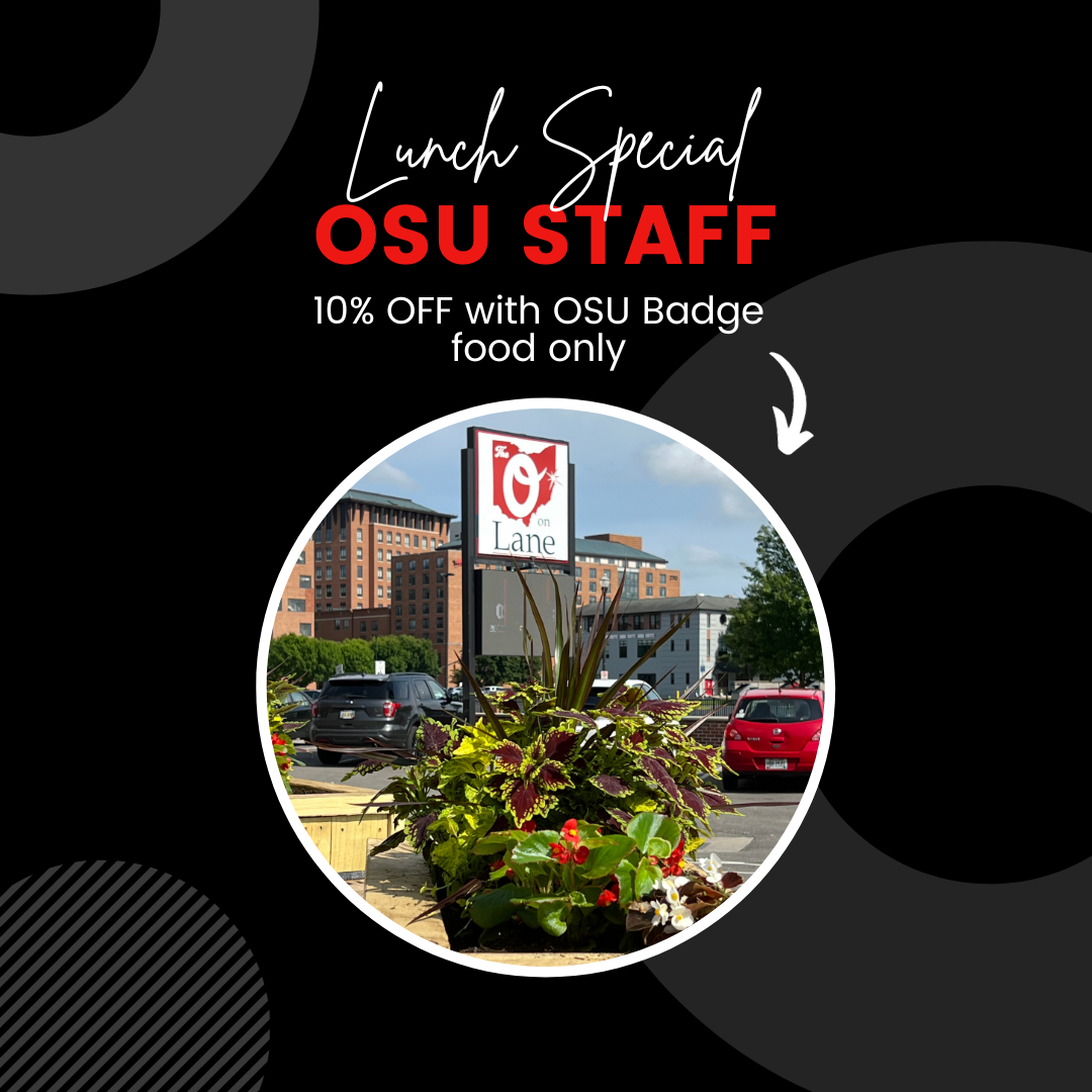 DINE IN SPECIALS — The O on Lane Woodfired Pizza