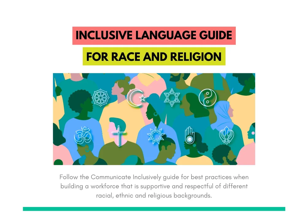 Inclusive Language Guide for Race & Religion — Communicate Inclusively