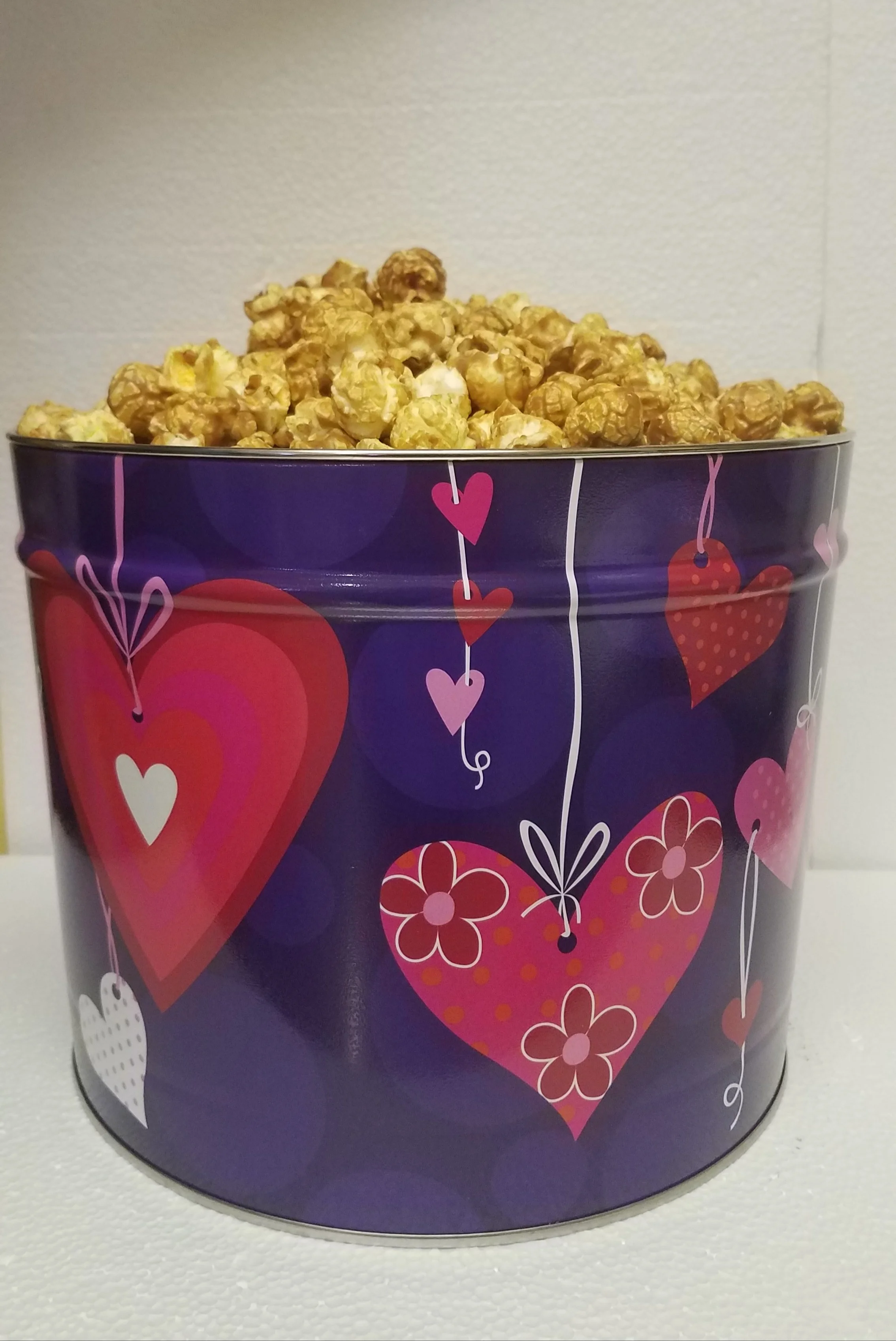 Heartstrings Valentine Tin Gourmet Fresh Made Popcorn — Poptique Popcorn