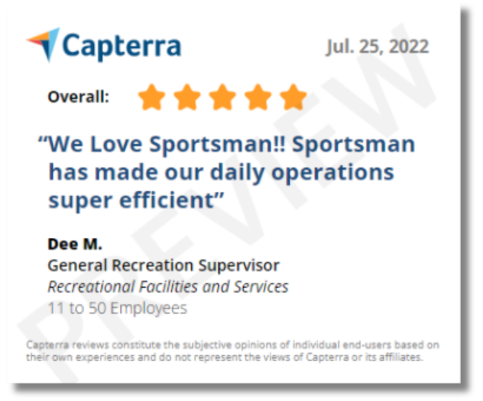 Parks and Recreation Management Software — Sportsman Software