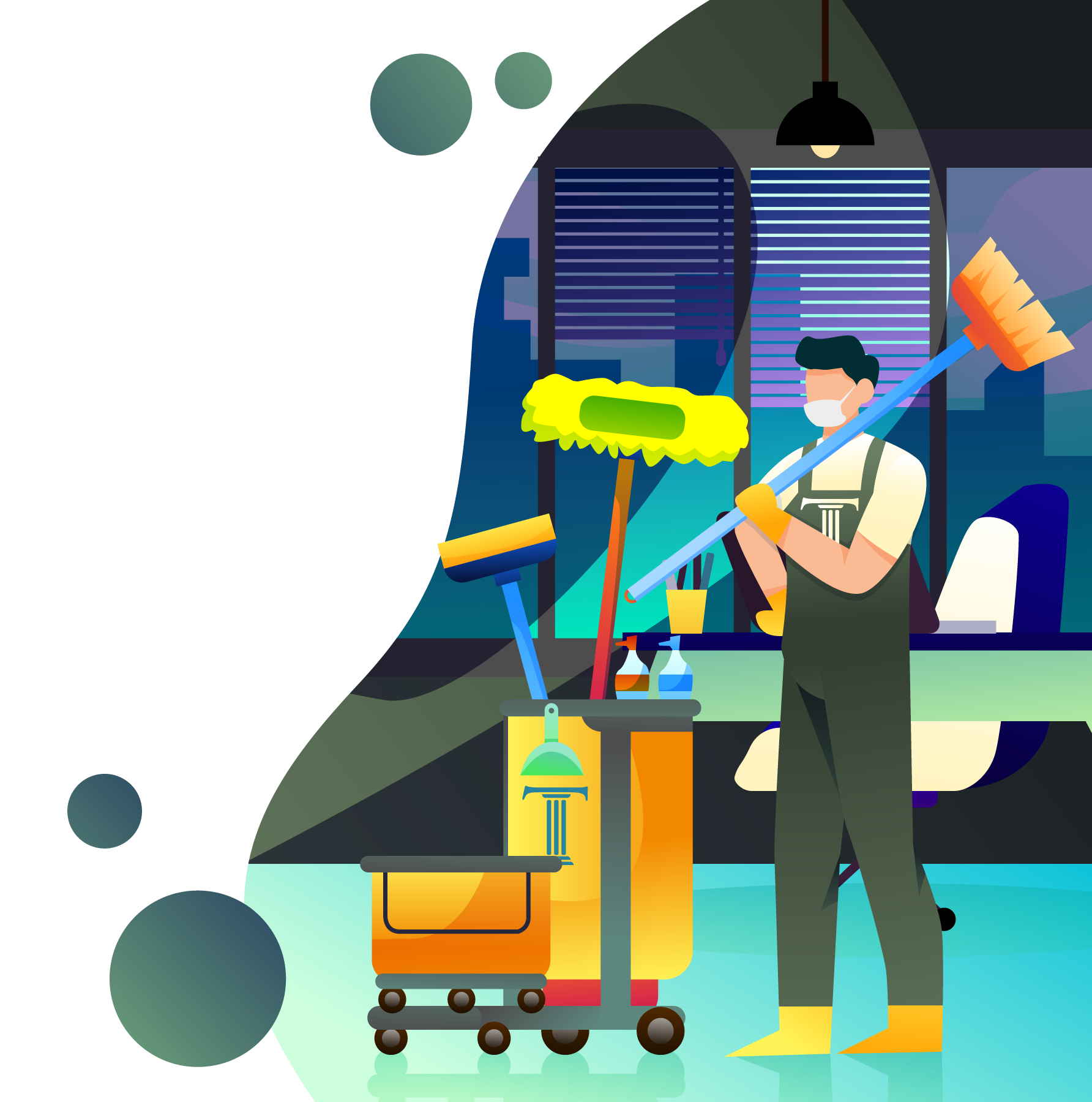 Office Cleaning Clipart